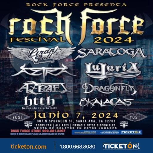 Rock Force Festival 2024 Yost Theater, Santa Ana CA - rockeros.net